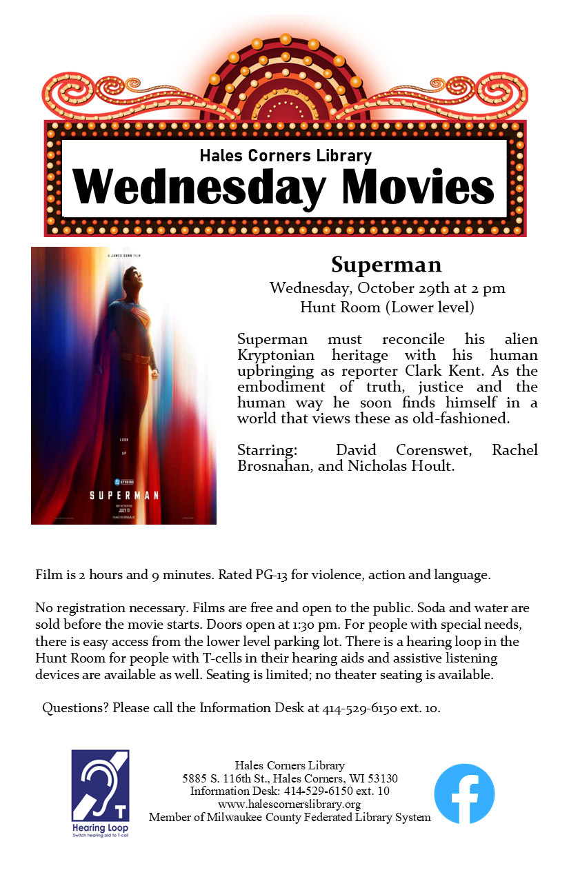 10October29 – Superman – Hales Corners Library