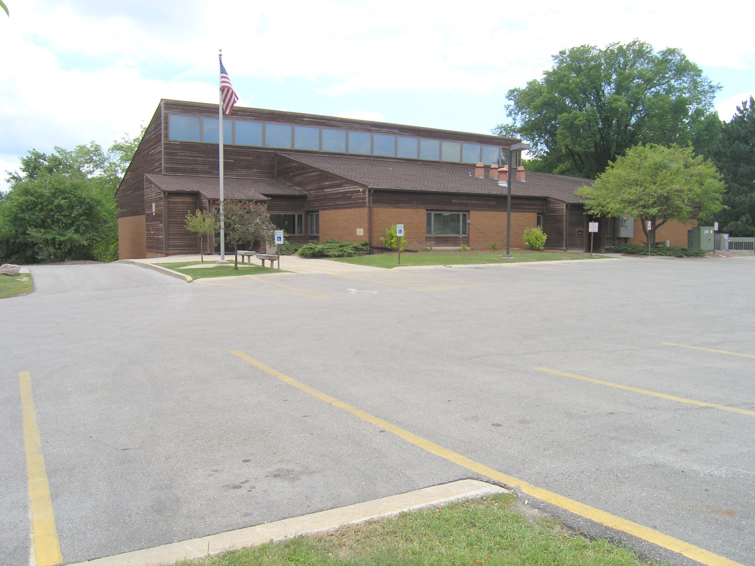 Front of library (looking from northeast) – Hales Corners Library