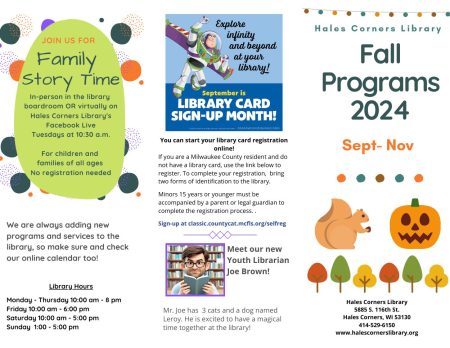 Fall 2024 brochure – Hales Corners Library